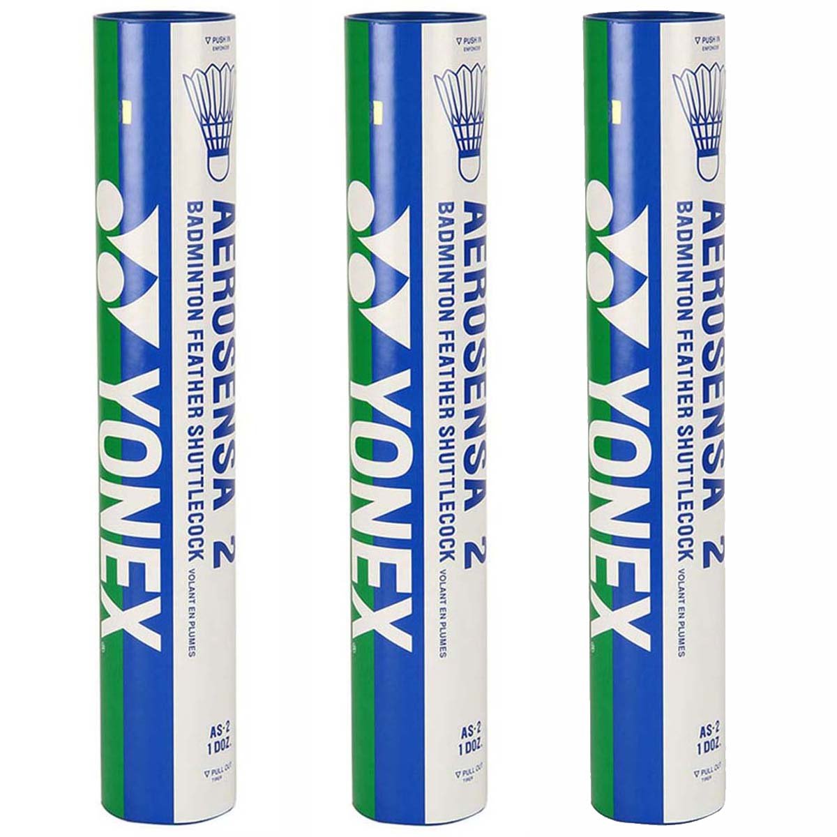 YONEX AS2 SHUTTLE COCK (pack of 3 tubes) – 360SPORTS